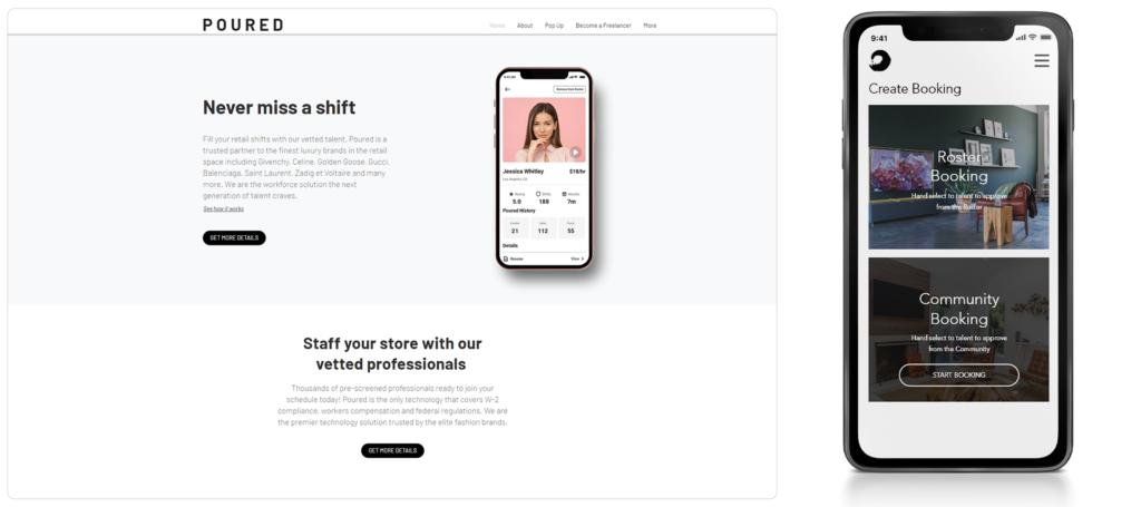 Poured - Retail Staffing iOS App Development Case Study