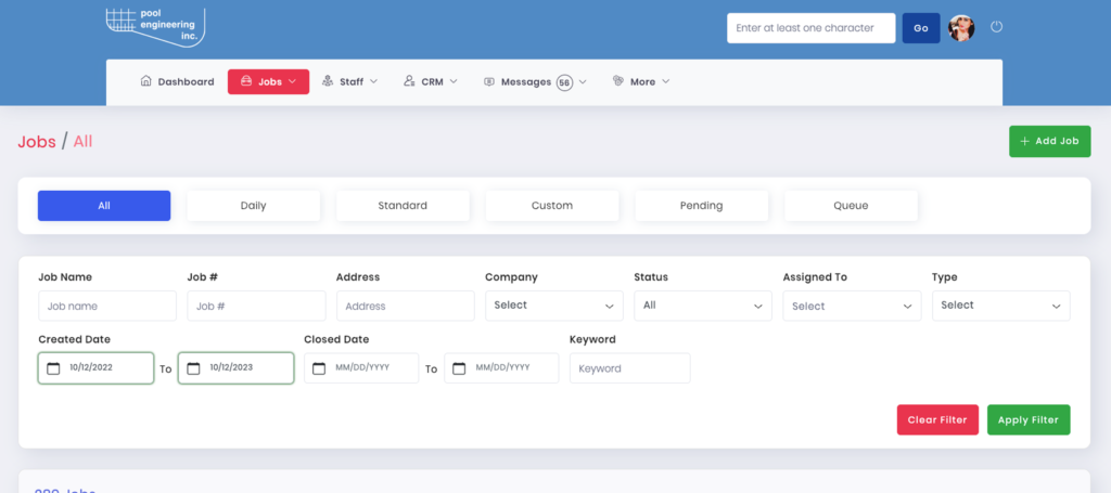 Pool Engineering - JobLog Web App Development Case Study