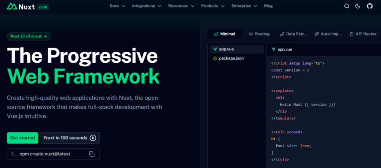Top 10 Web Application Development Frameworks in 2025